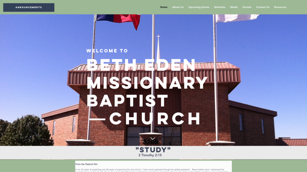 BETH EDEN BAPTISIT CHURCH - National Domains, LLC