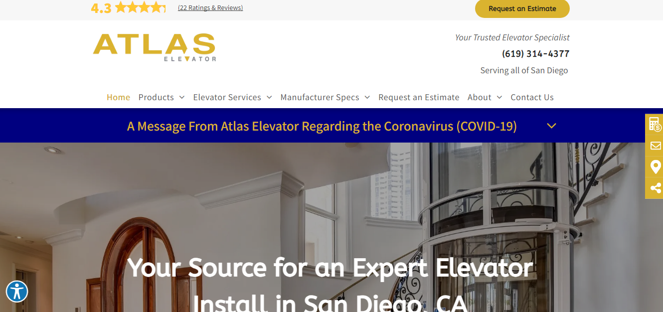 Atlas Elevator - National Domains, LLC