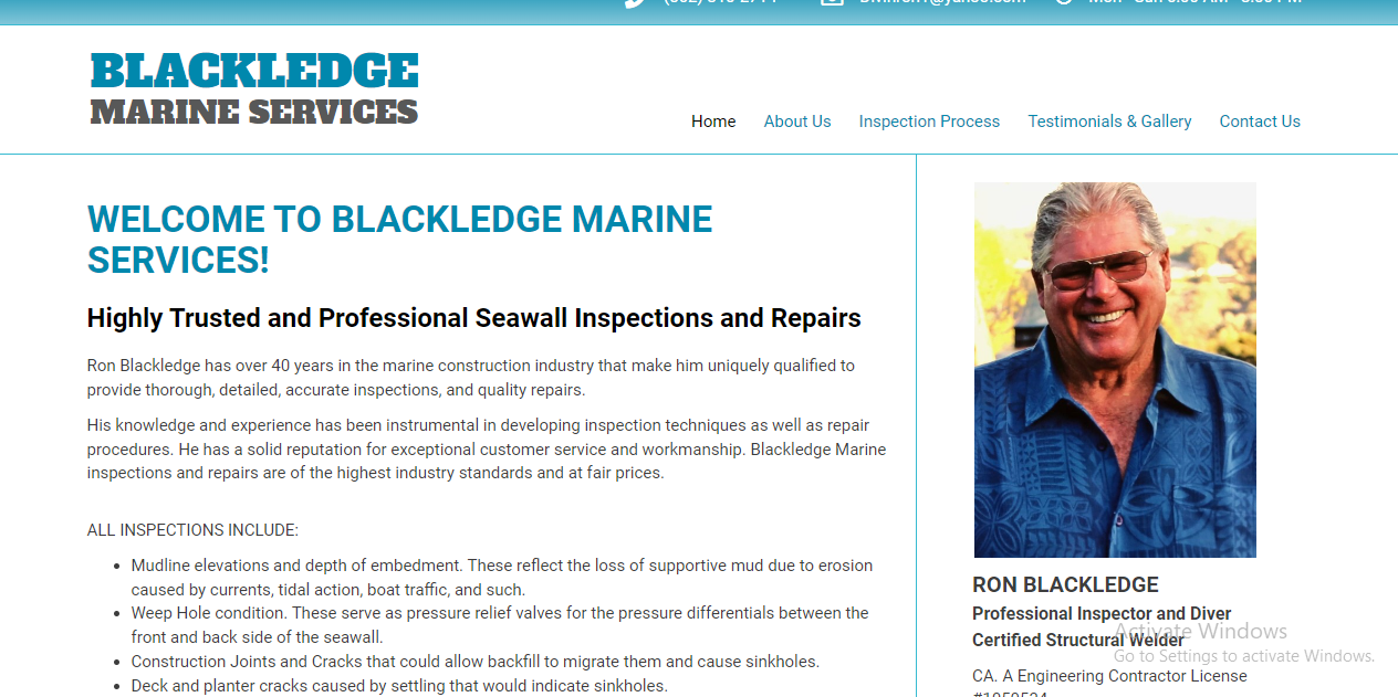 BLACKLEDGE MARINE SERVICES - National Domains, LLC
