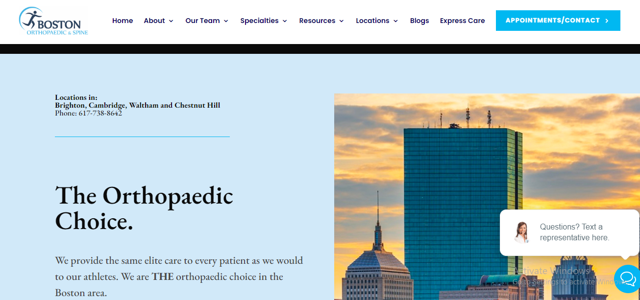 BOSTON ORTHOPAEDIC & SPINE - National Domains, LLC